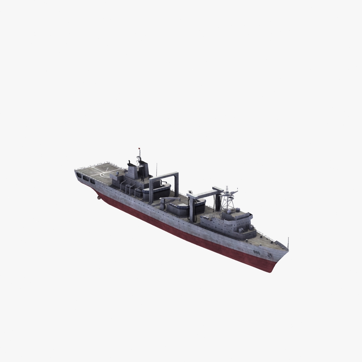 3d type 903 replenishment ship model