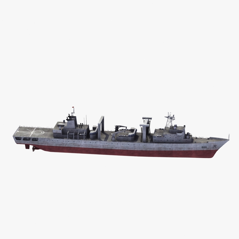 3d type 903 replenishment ship model