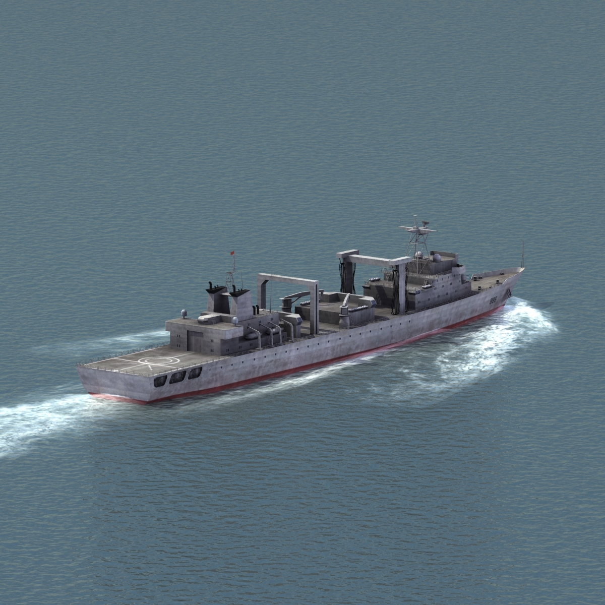3d type 903 replenishment ship model