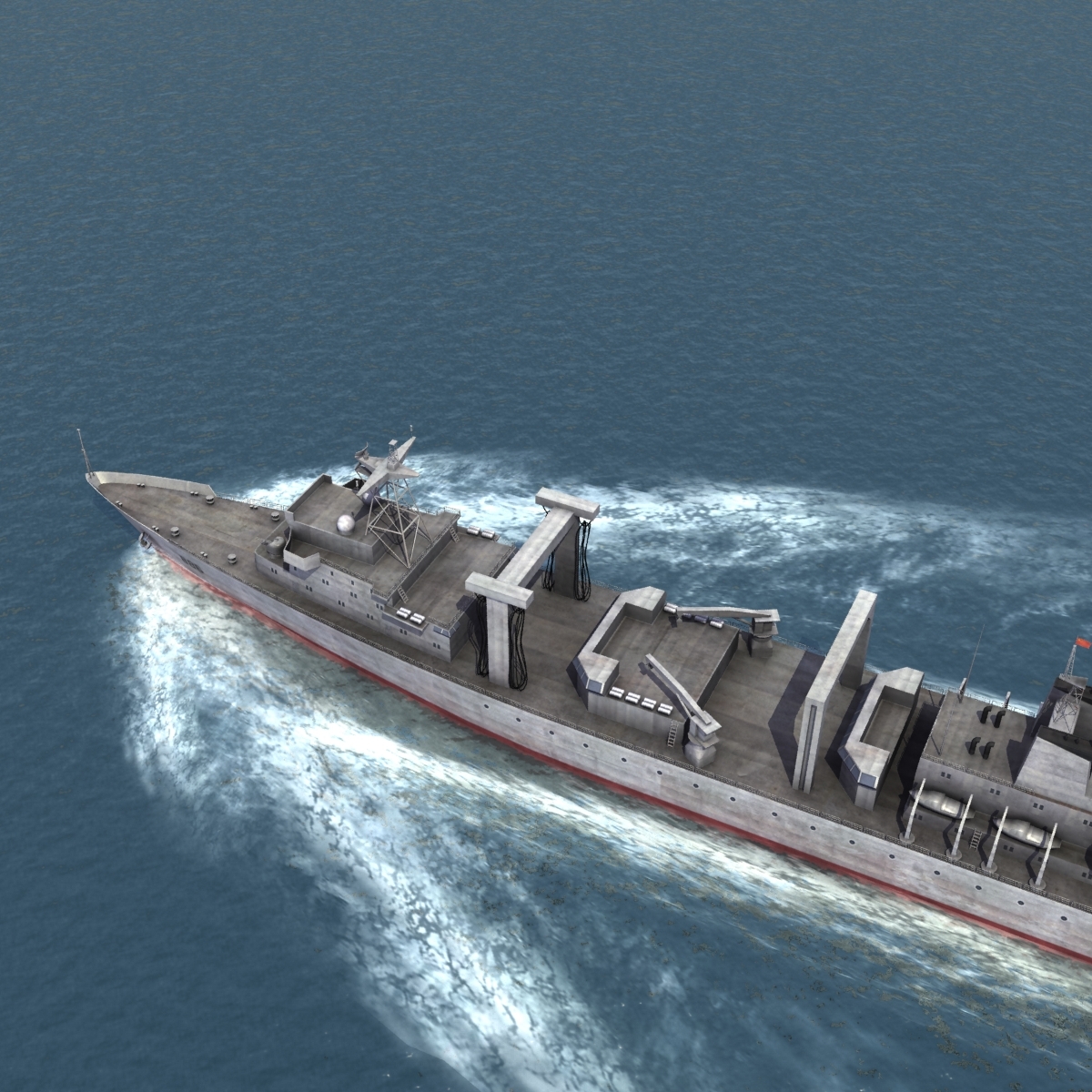 3d type 903 replenishment ship model