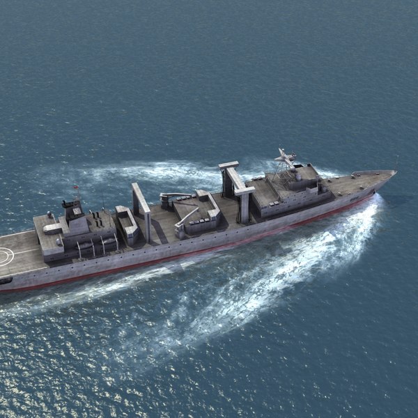 3d type 903 replenishment ship model