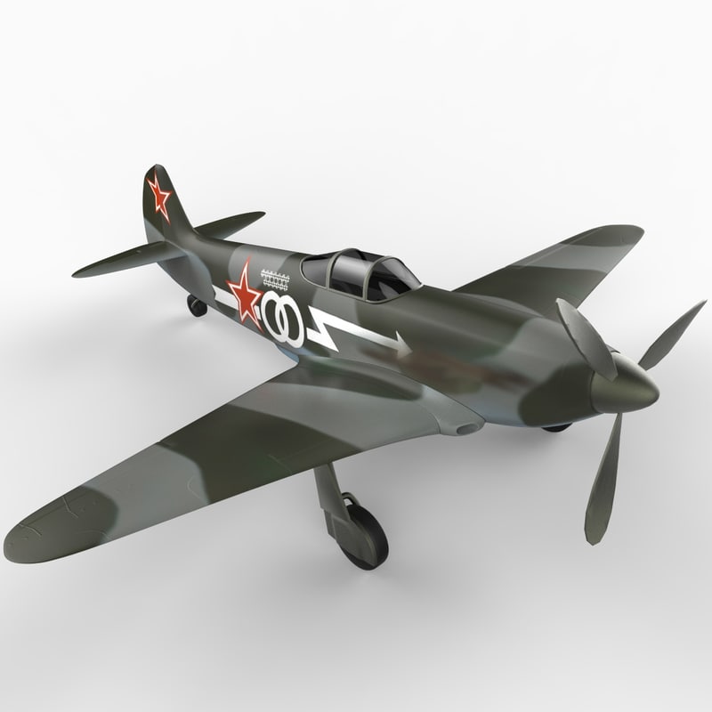 yak-3 yakovlev 3d model