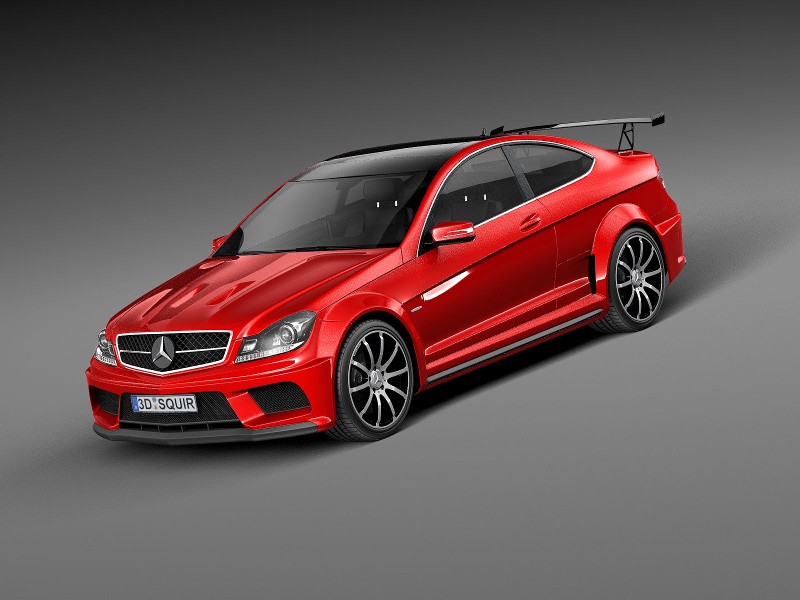 3d model of mercedes benz c63 amg