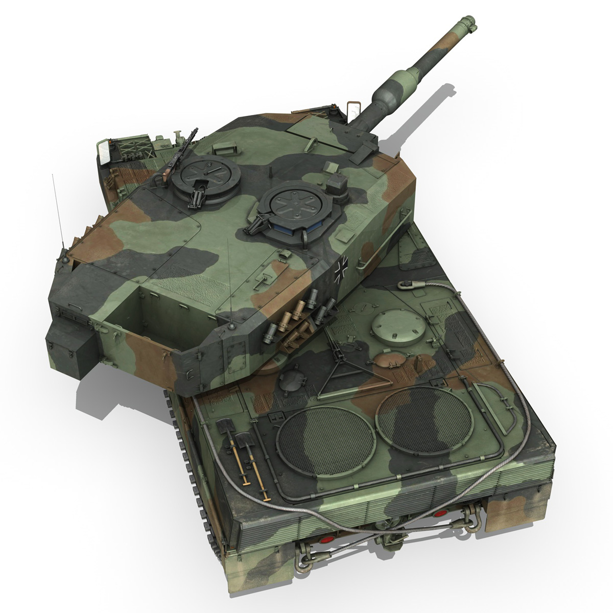 leopard 2a4 battle tank 3d model