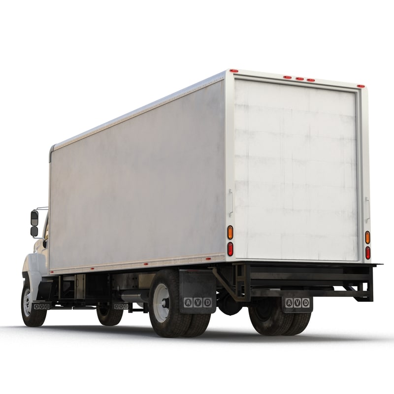 3d model box truck