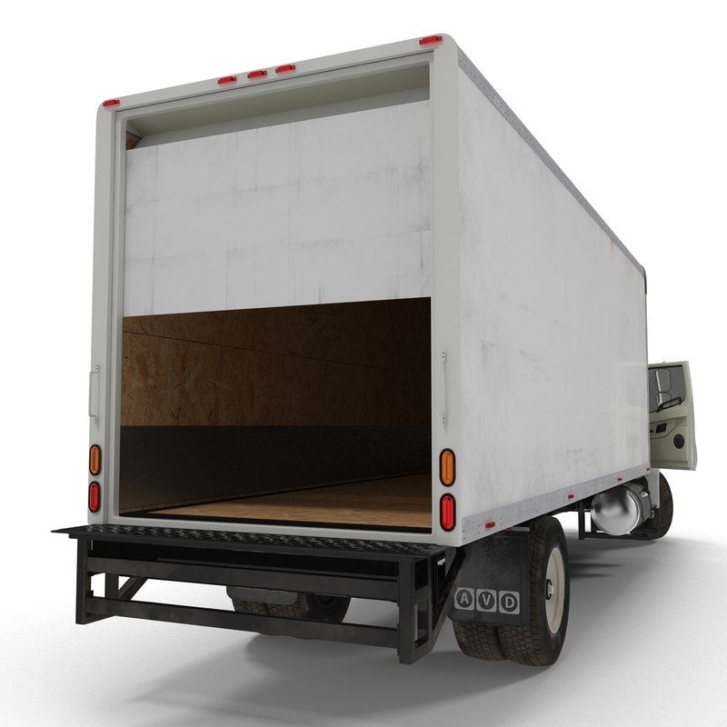 3d model box truck