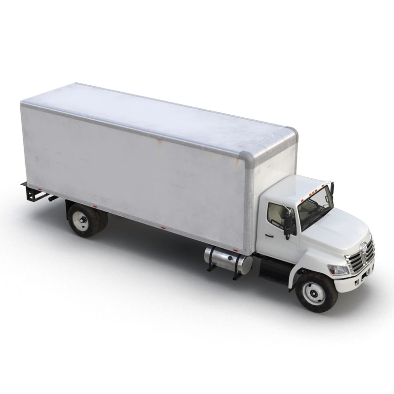 3d model box truck
