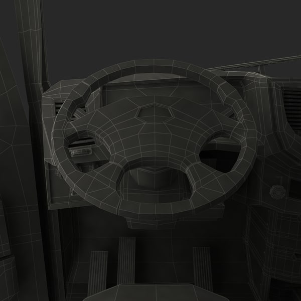 box truck rigged 3d model