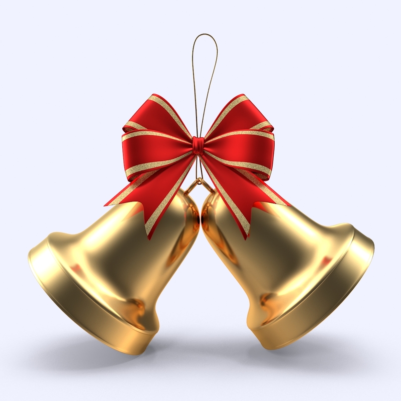 3d christmas bell