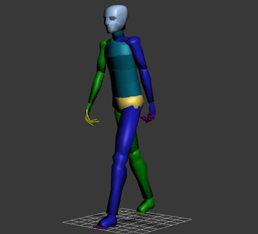 Motion Character Studio Biped Walk Animation Capture