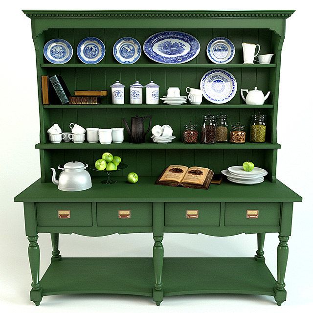 classic buffet 3d model