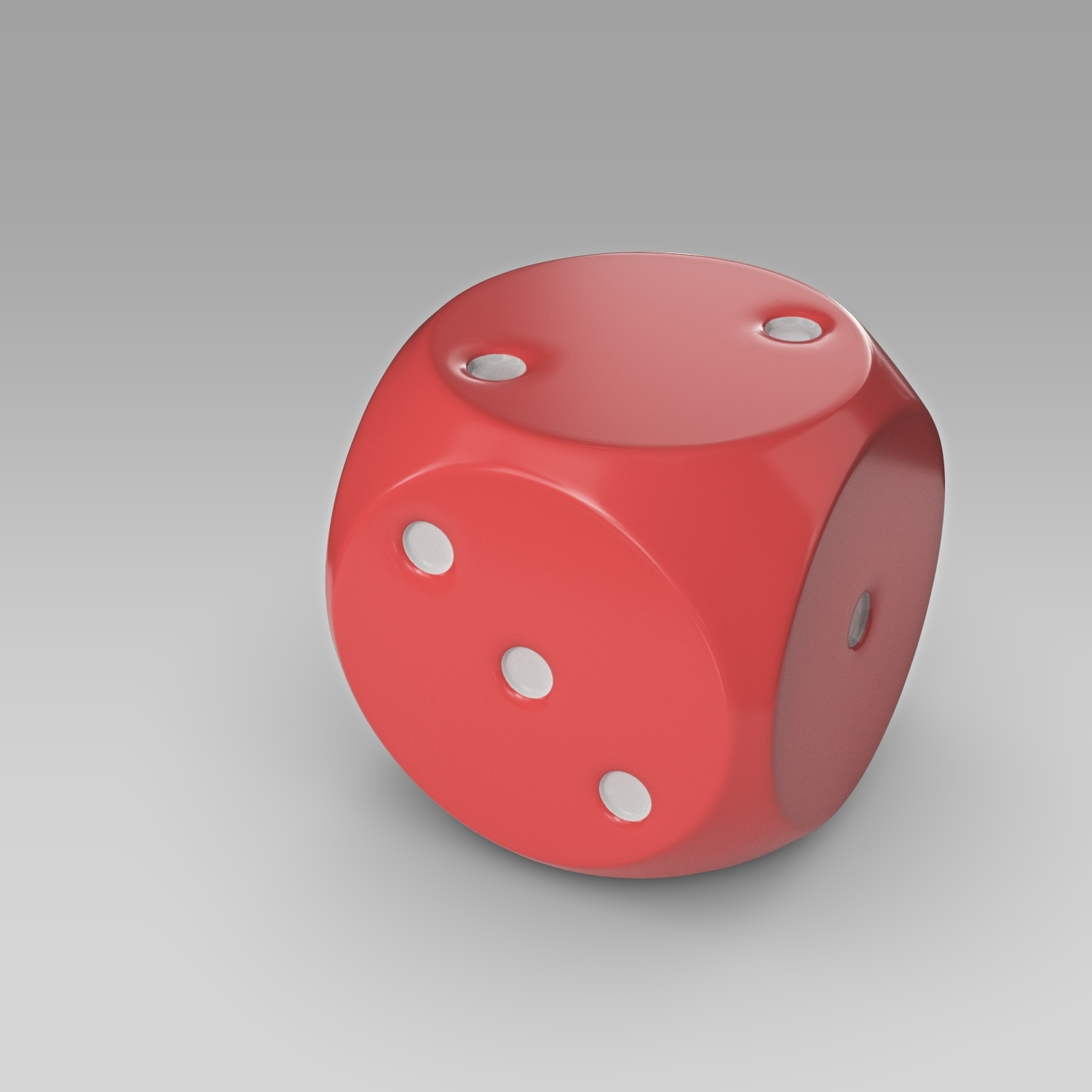 free plastic dice 3d model