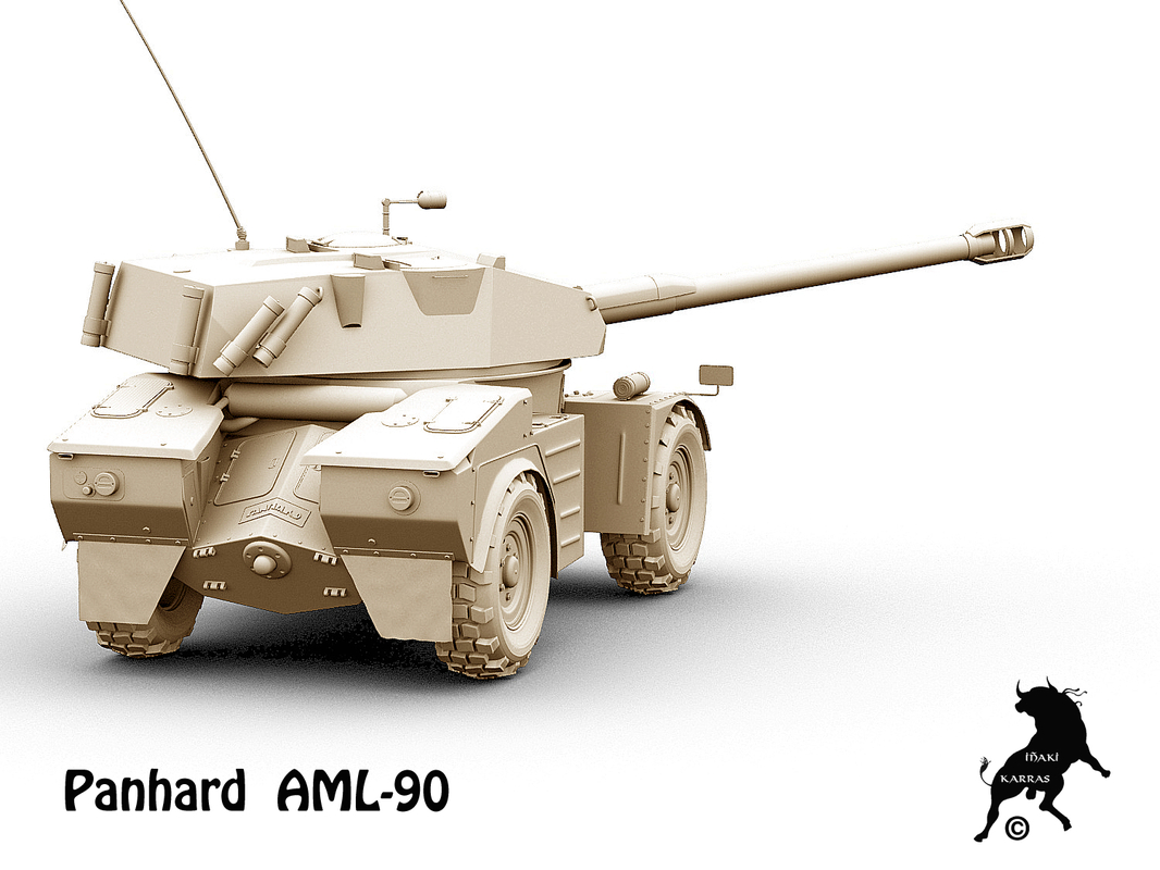 panhard aml 3d model