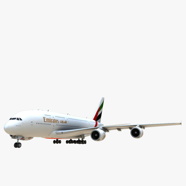 Emirates Airbus A380 3D-Modell - TurboSquid 980253