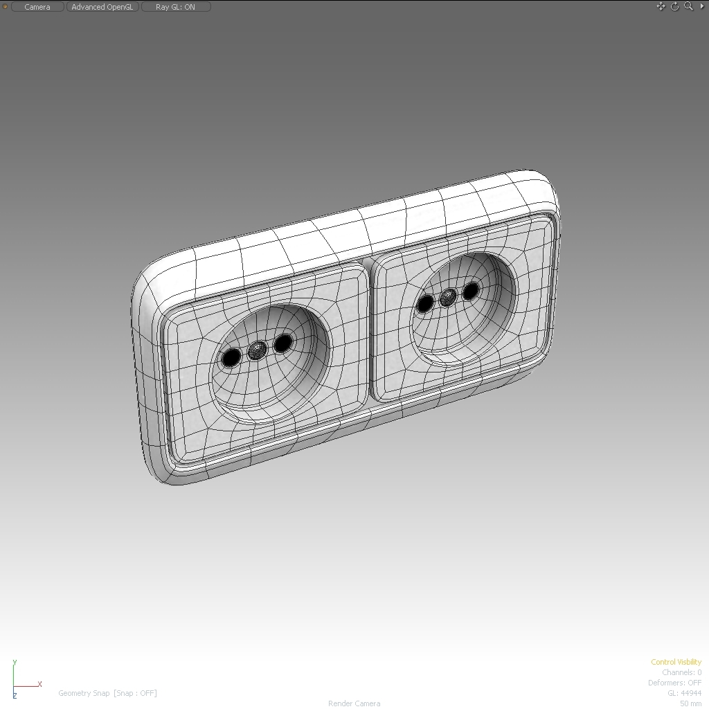 3ds max electrical outlet