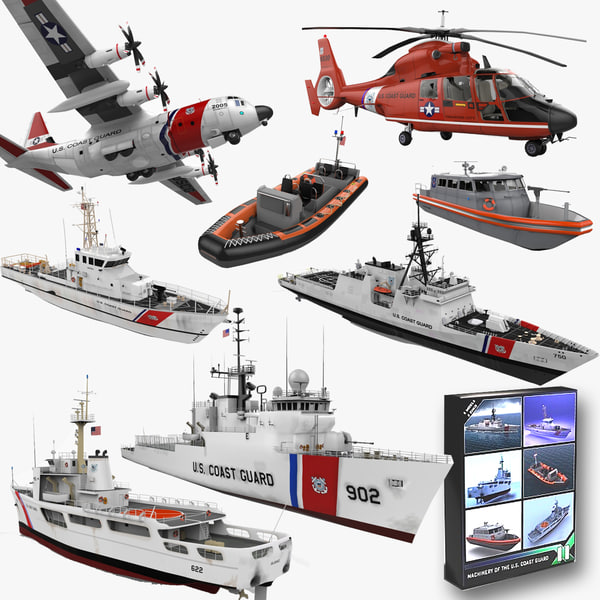 3d coast guard 47-foot motor model