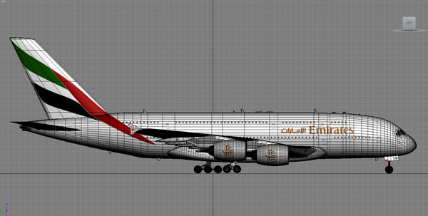 3d emirates airbus a380