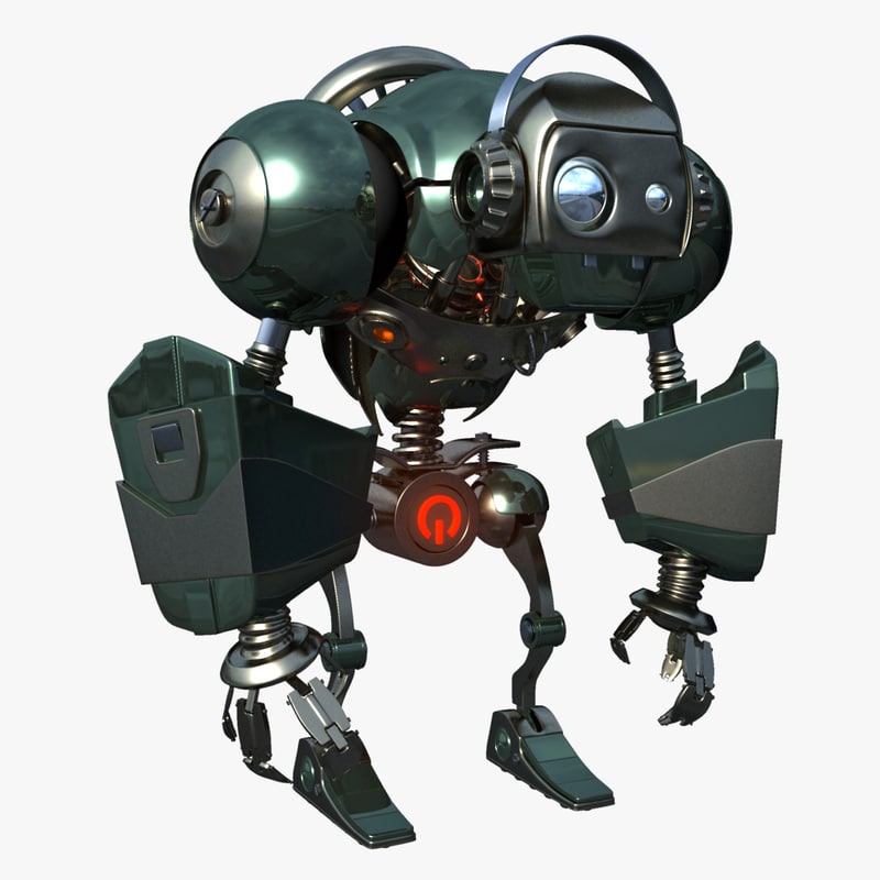 3d obj robot humanoid