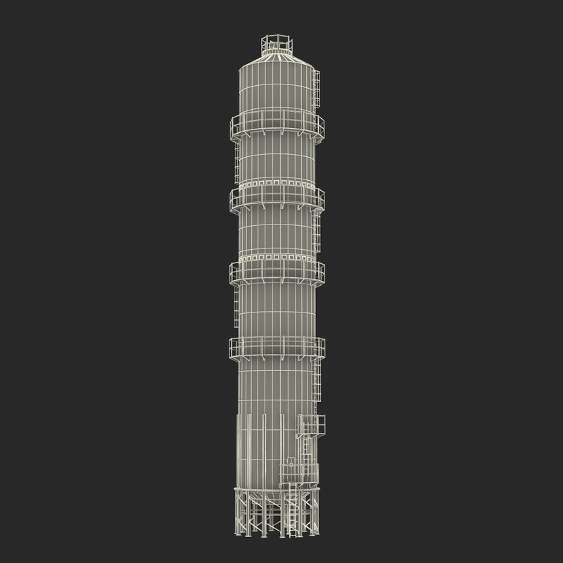 3d industrial tower grain dryers model