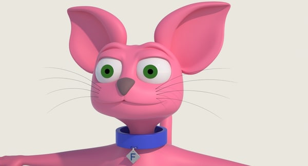 3d cartoon character model