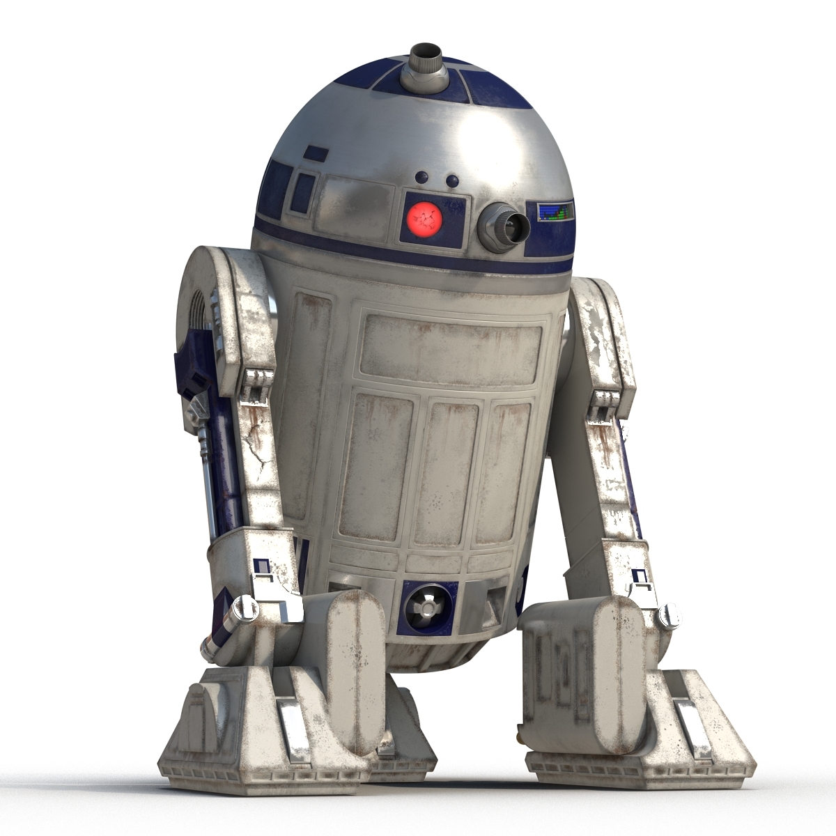 3d r2 d2 modeled model