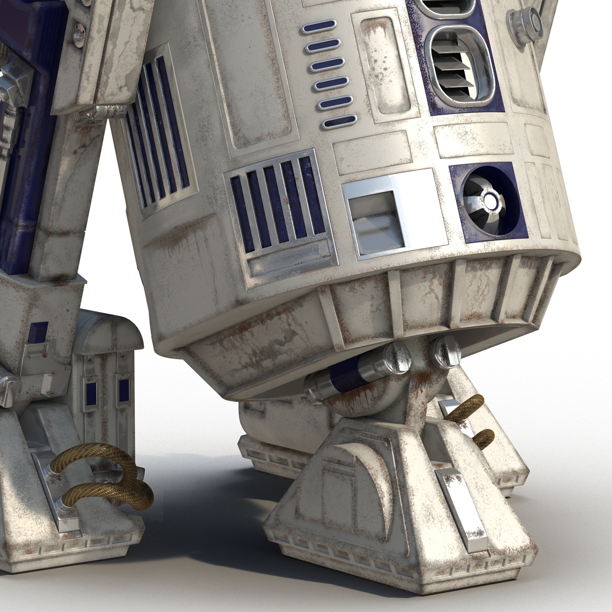 3d r2 d2 modeled model