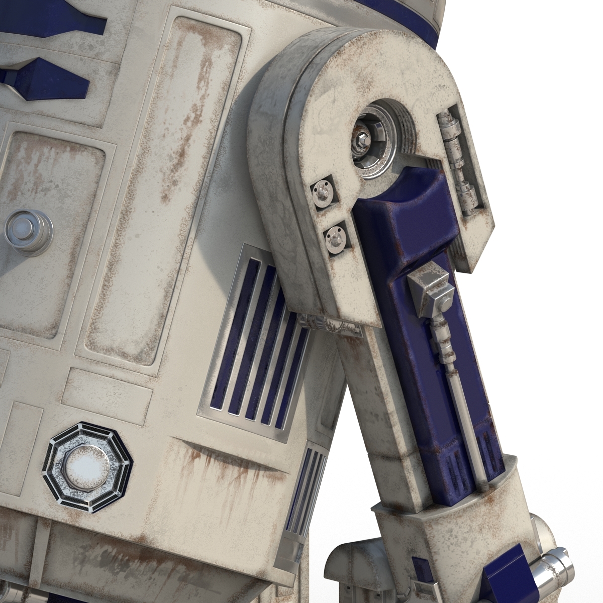 3d r2 d2 modeled model