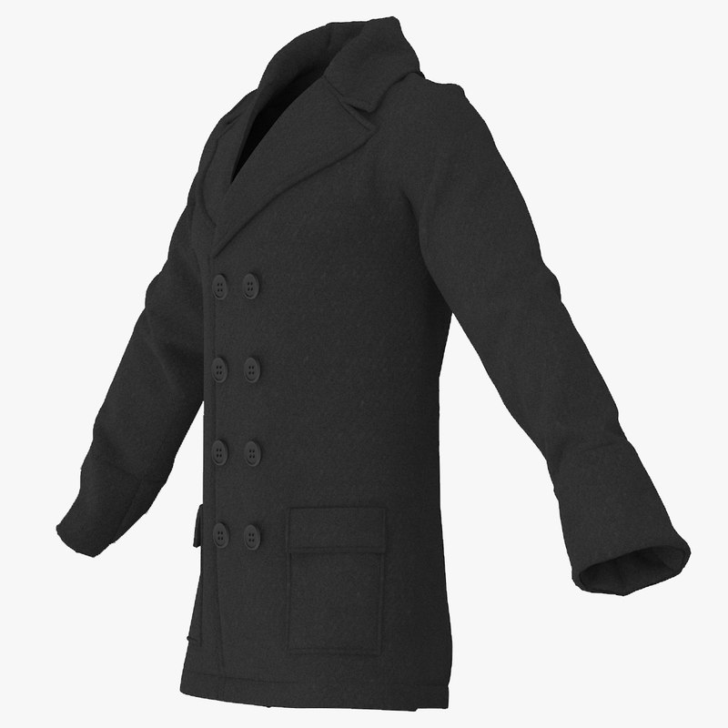 men breasted coat max