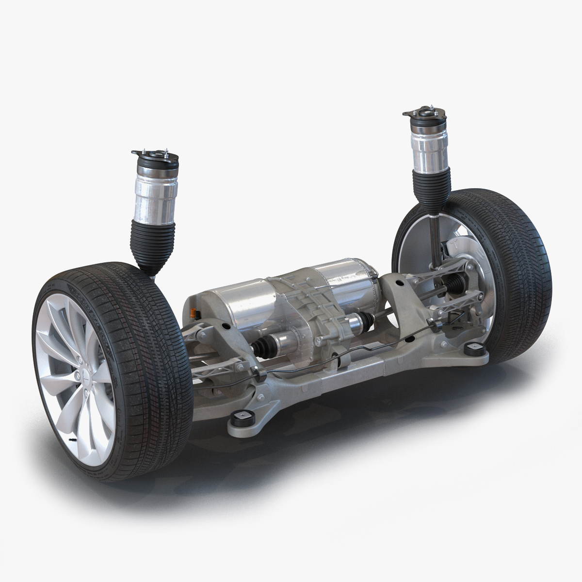3d tesla s axle modeled model