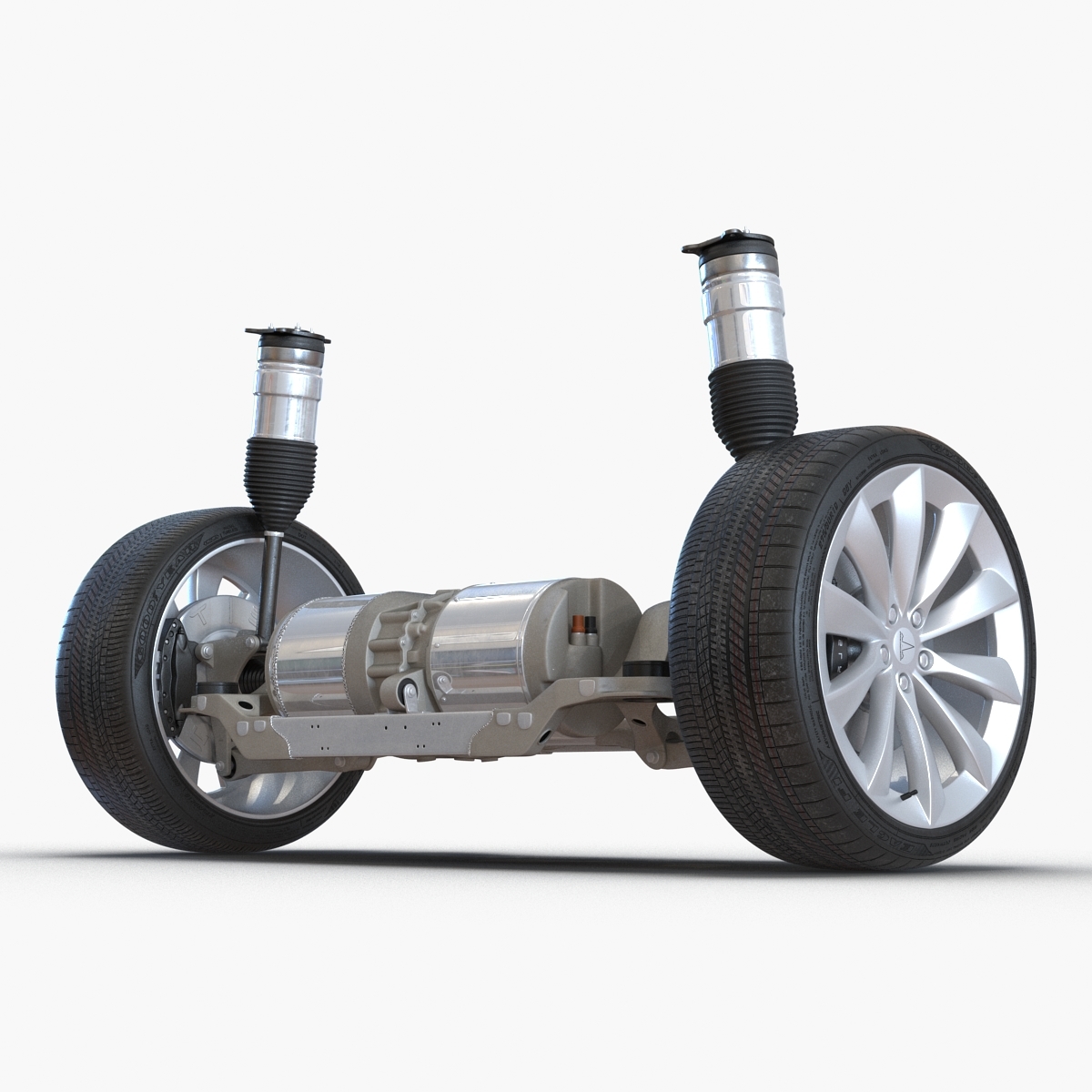 3d tesla s axle modeled model