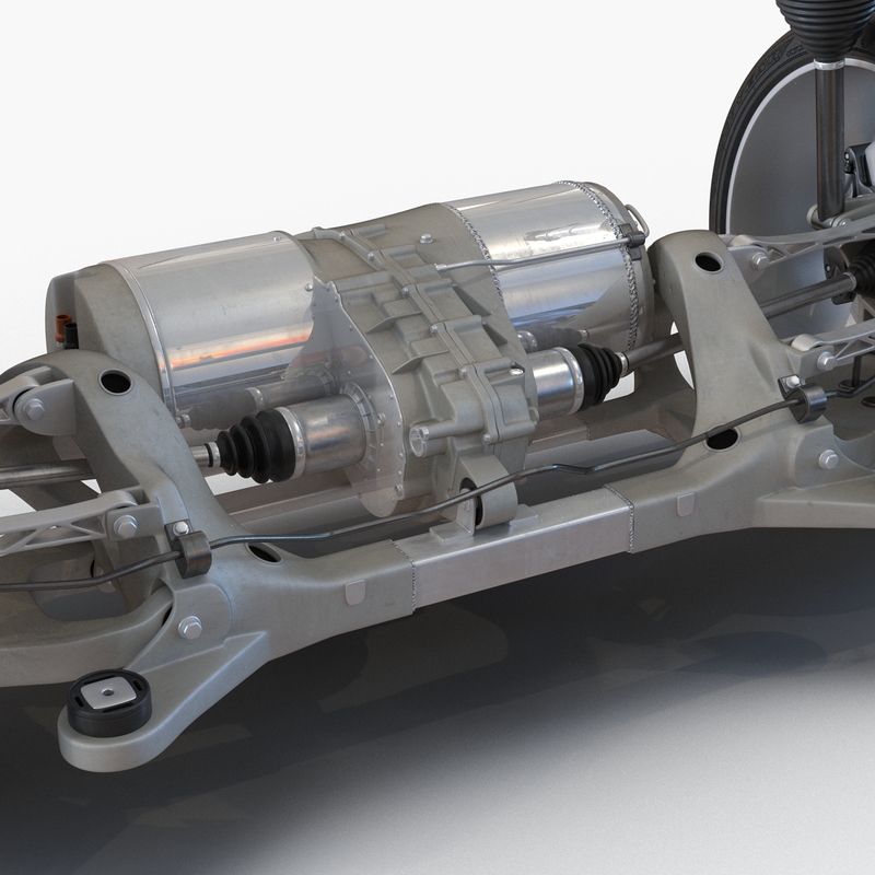 3d tesla s axle modeled model