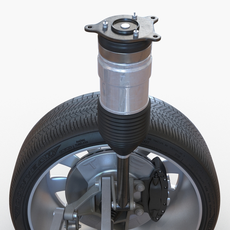 3d tesla s axle modeled model