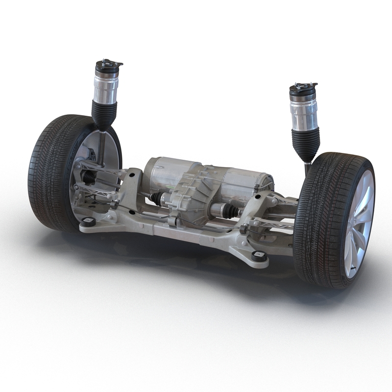 3d tesla s axle modeled model