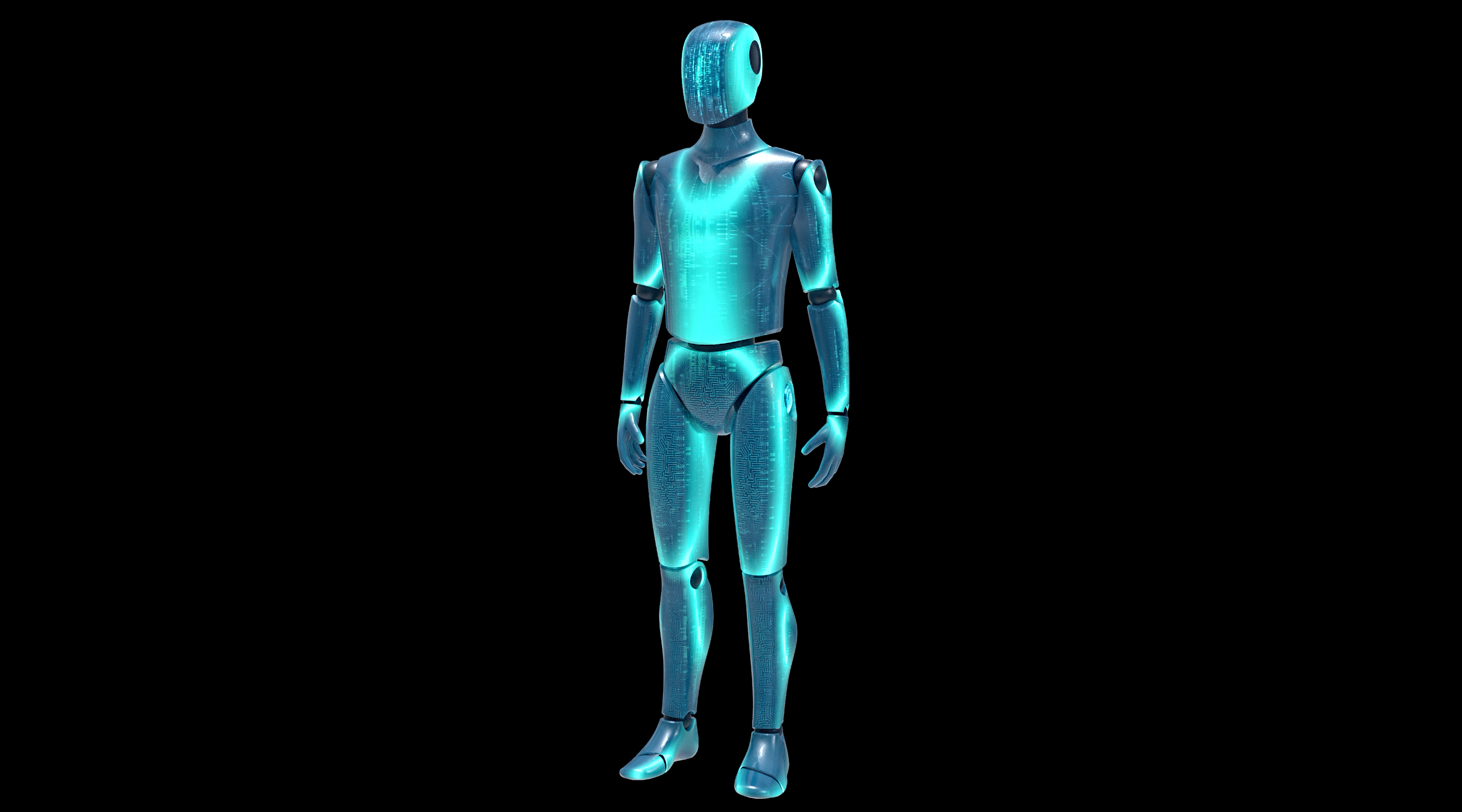 futuristic robot 3d model
