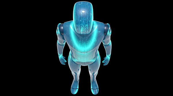 futuristic robot 3d model