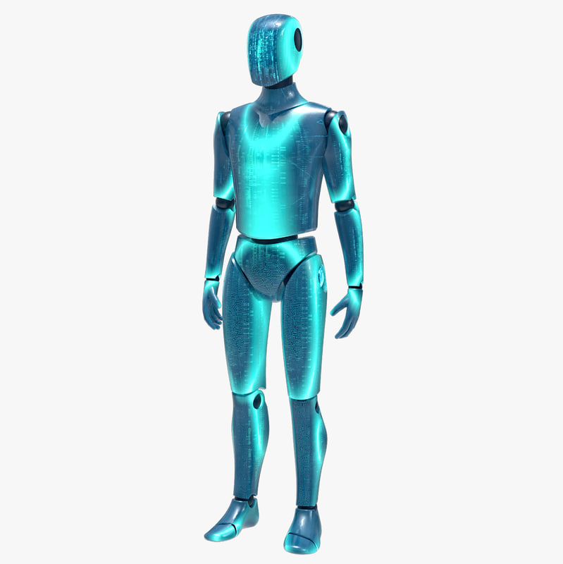 futuristic robot 3d model