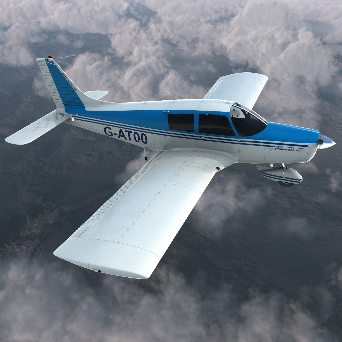 軽飛行機パイパーPA 28チェロキー33Dモデル - TurboSquid 980958