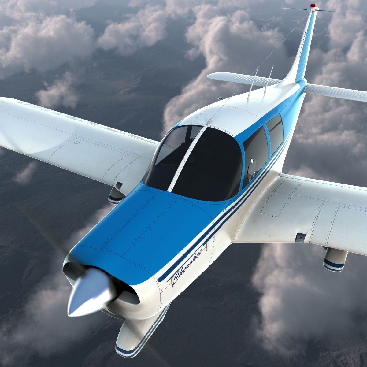 軽飛行機パイパーPA 28チェロキー33Dモデル - TurboSquid 980958