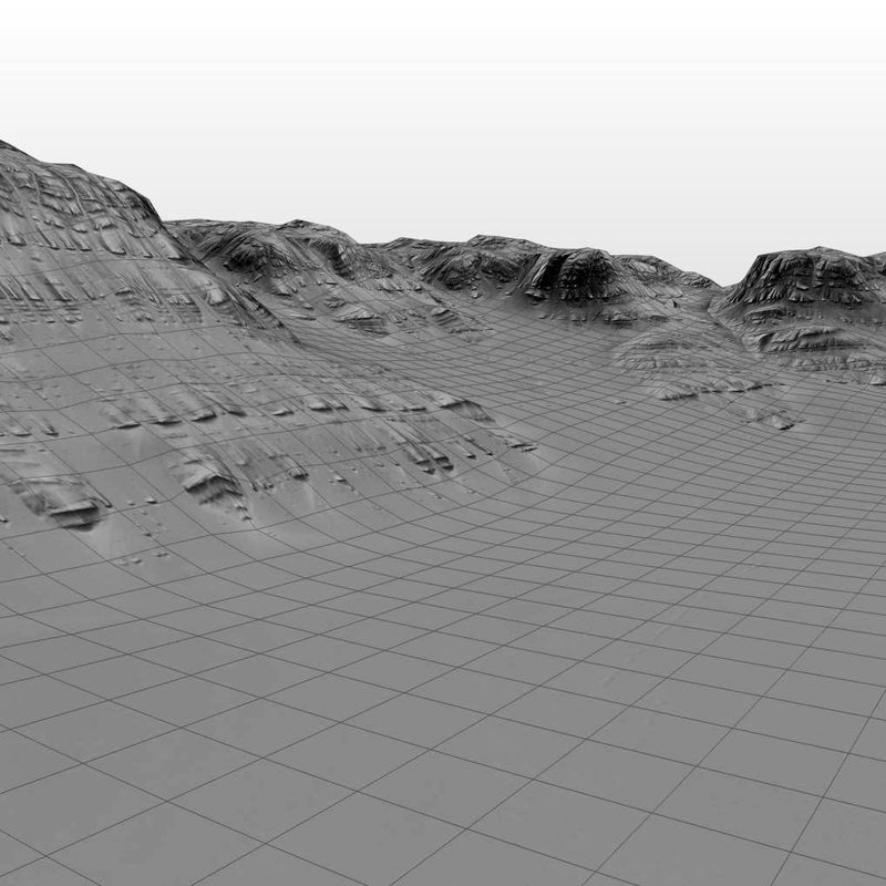 terrain 3d model