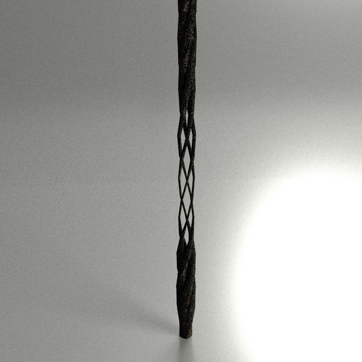 3d staff medieval fantasy model