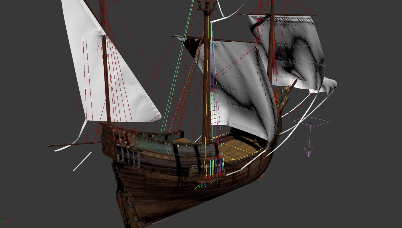 medieval carrack 3d model
