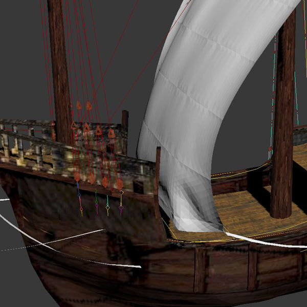 medieval carrack 3d model