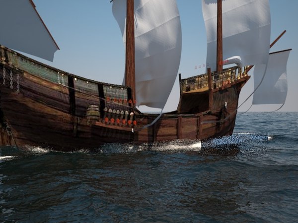 medieval carrack 3d model
