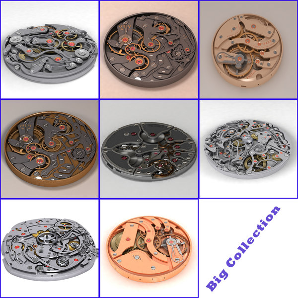 3d model clockwork gears