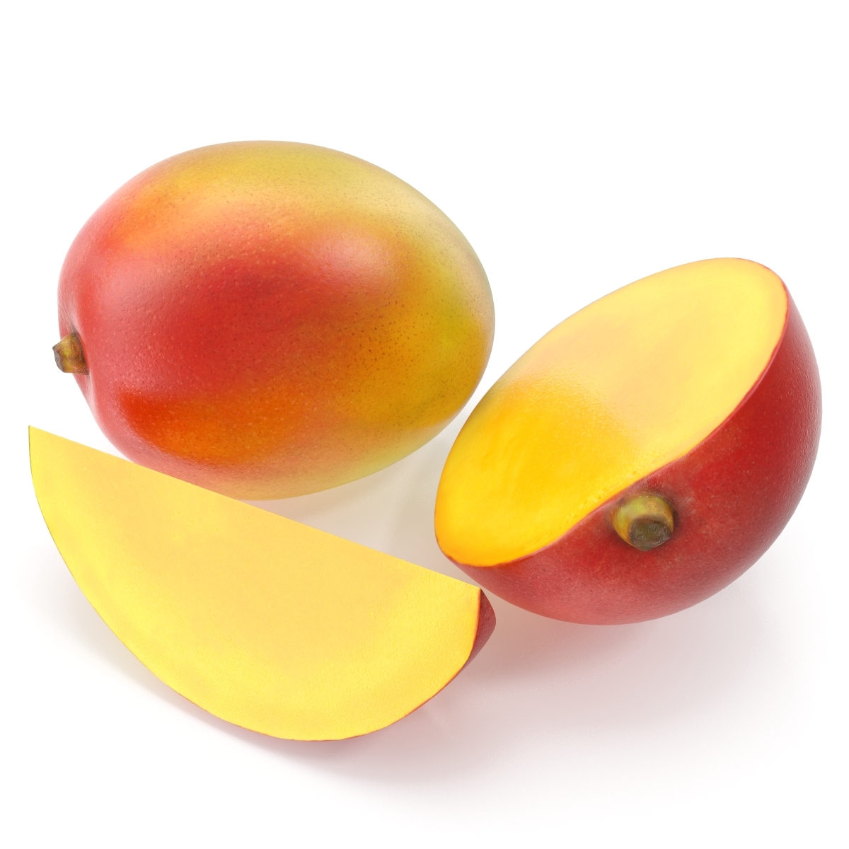 3d model mango photorealistic