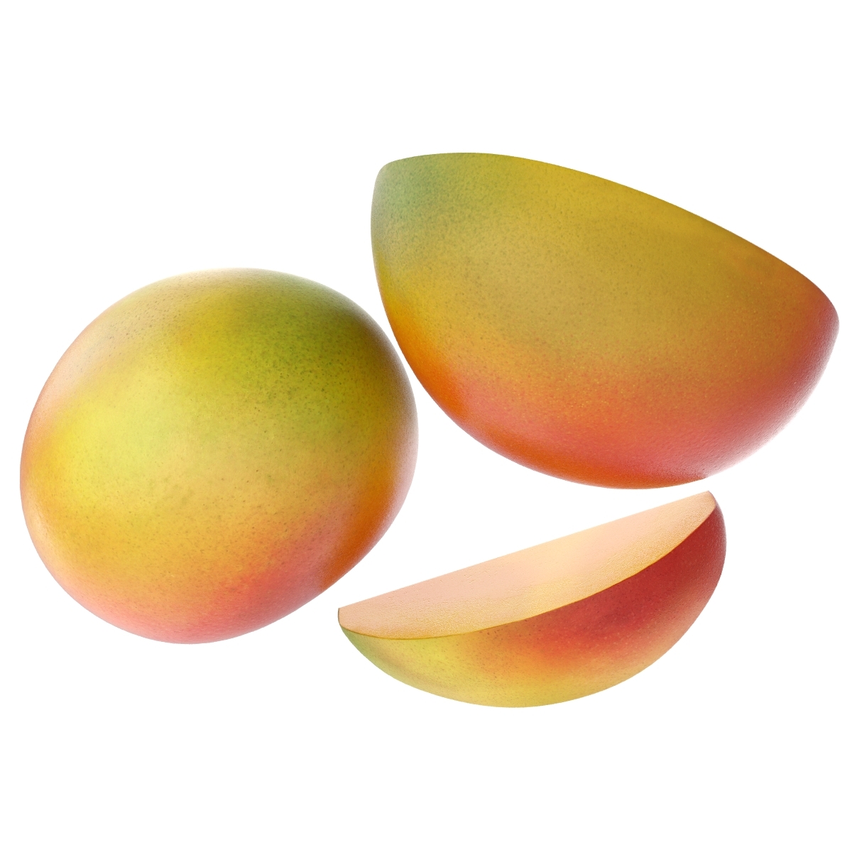 3d model mango photorealistic