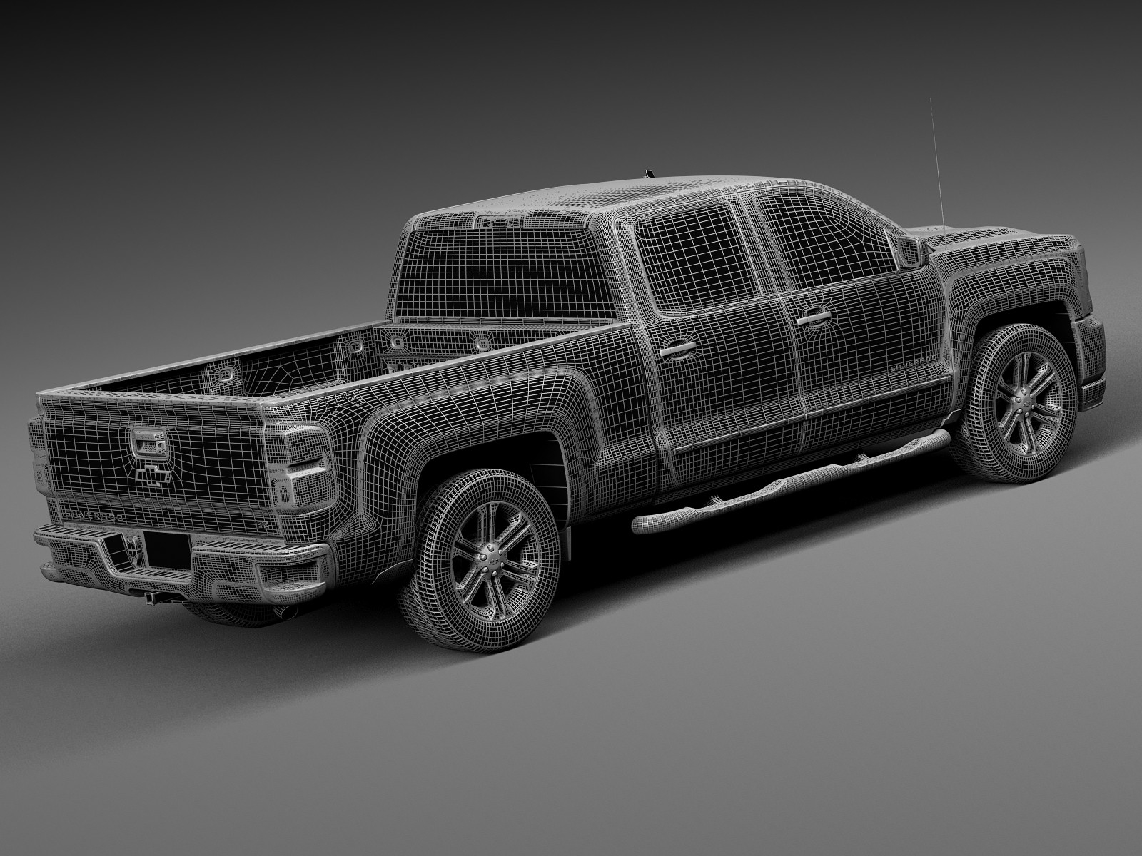 2016 chevrolet cab 3d model