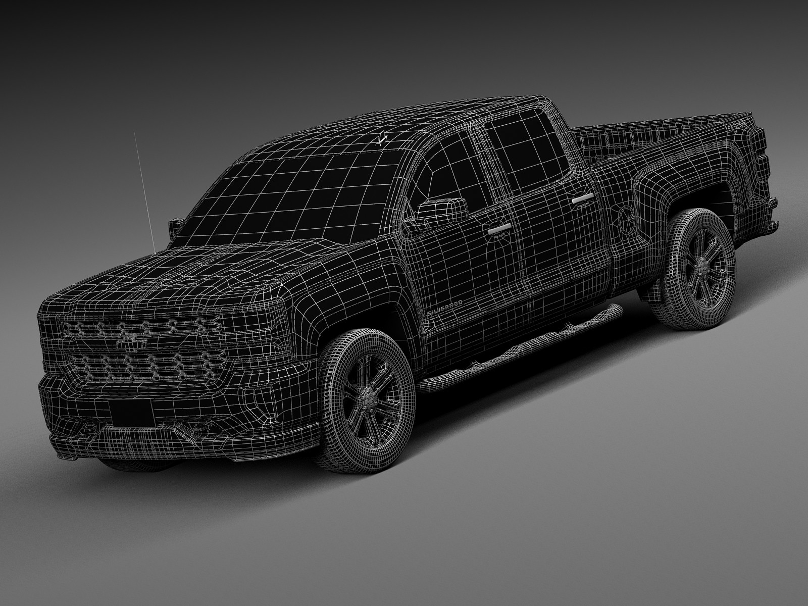 2016 chevrolet cab 3d model