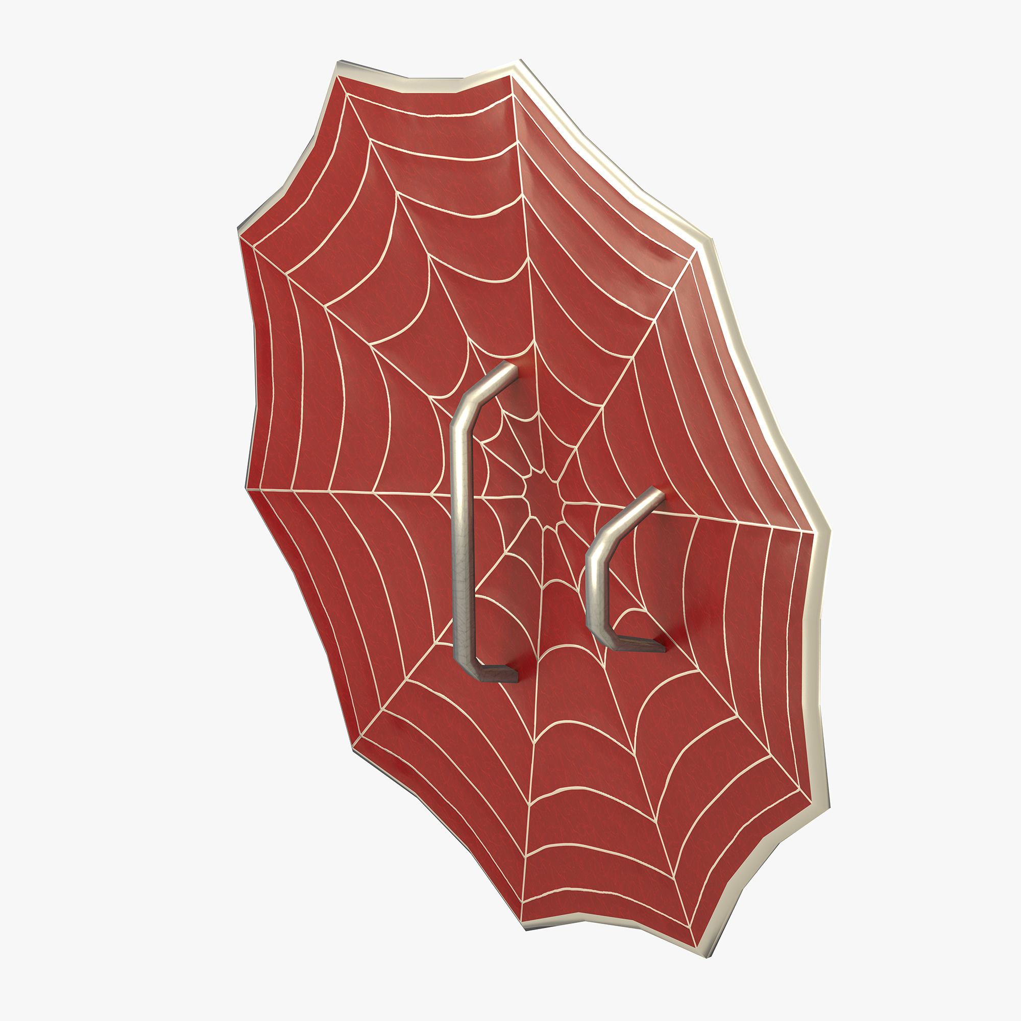 spider decorated shield 3d model