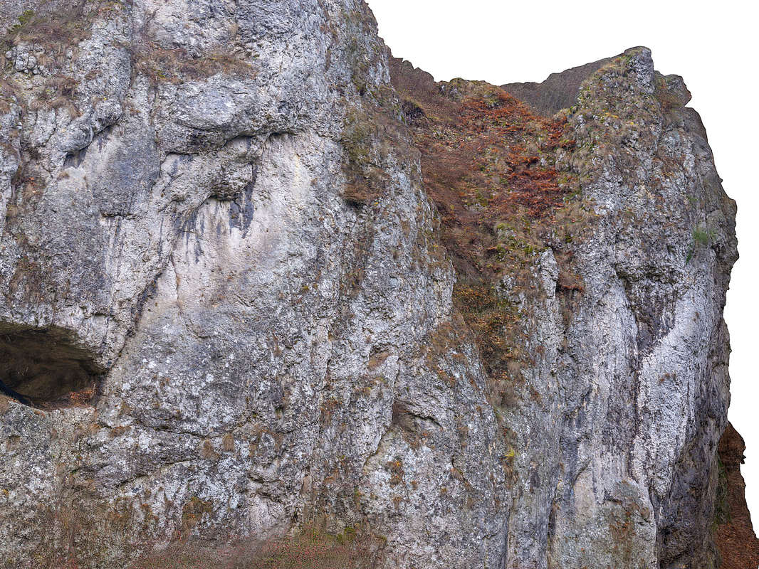 mountain cliff hd obj